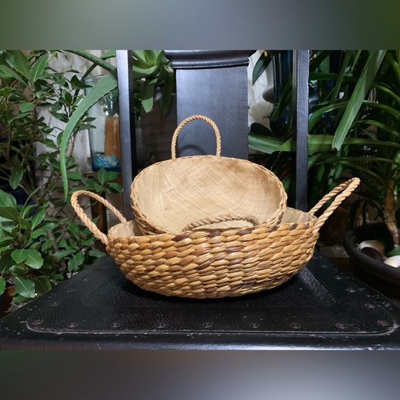 Handmade | Accents | Vtg Nesting Baskets Whandlesboho Style Interior ...